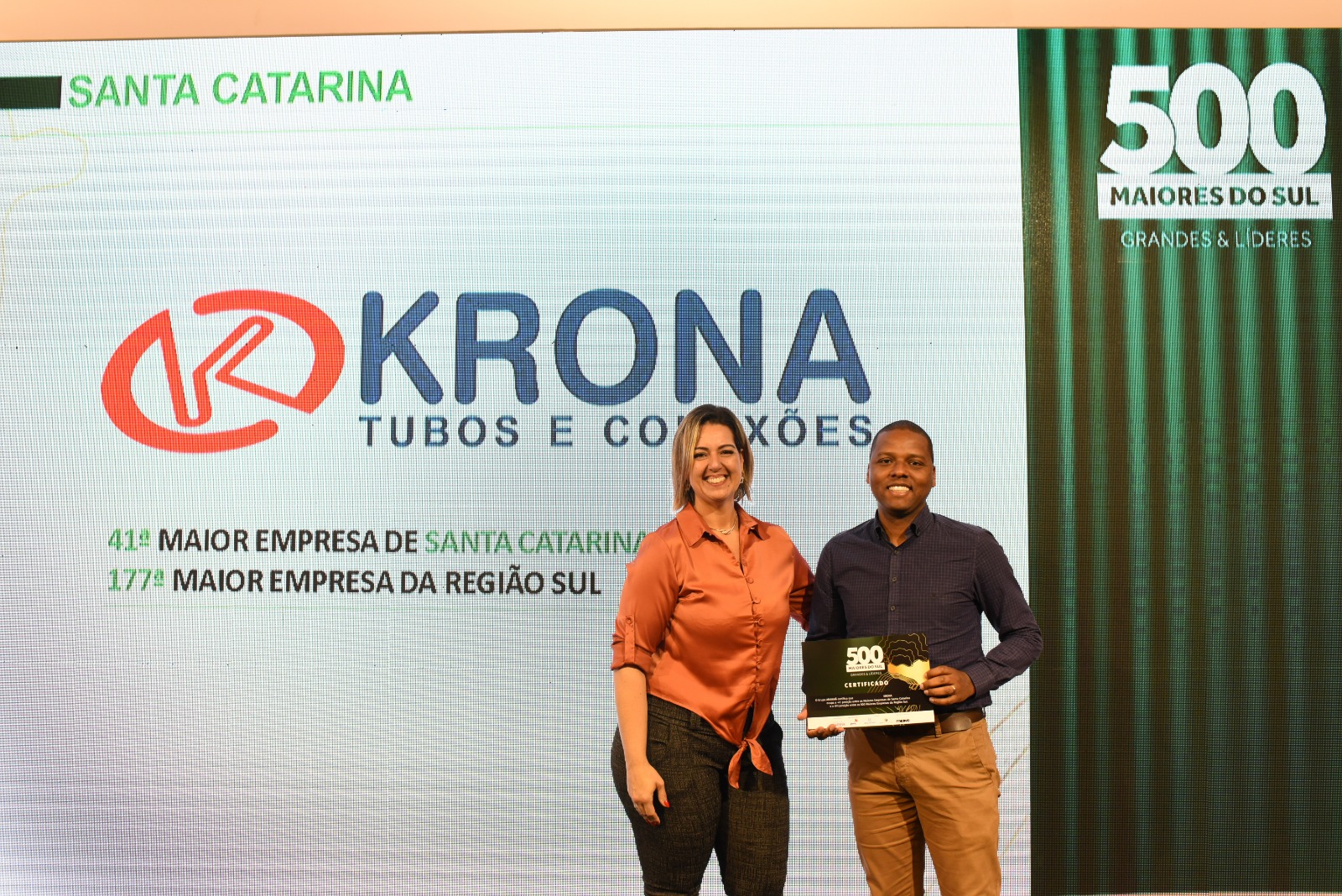 SIMPESC – KRONA é destaque no ranking “500 Maiores do Sul”